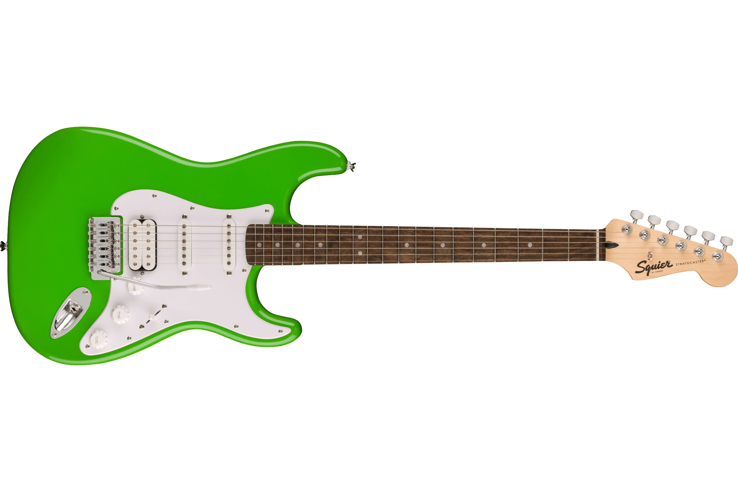กีตาร์ไฟฟ้า Squier FSR Sonic Stratocaster HSS, Lime Green – เบ๊ เงียบ เส็ง
