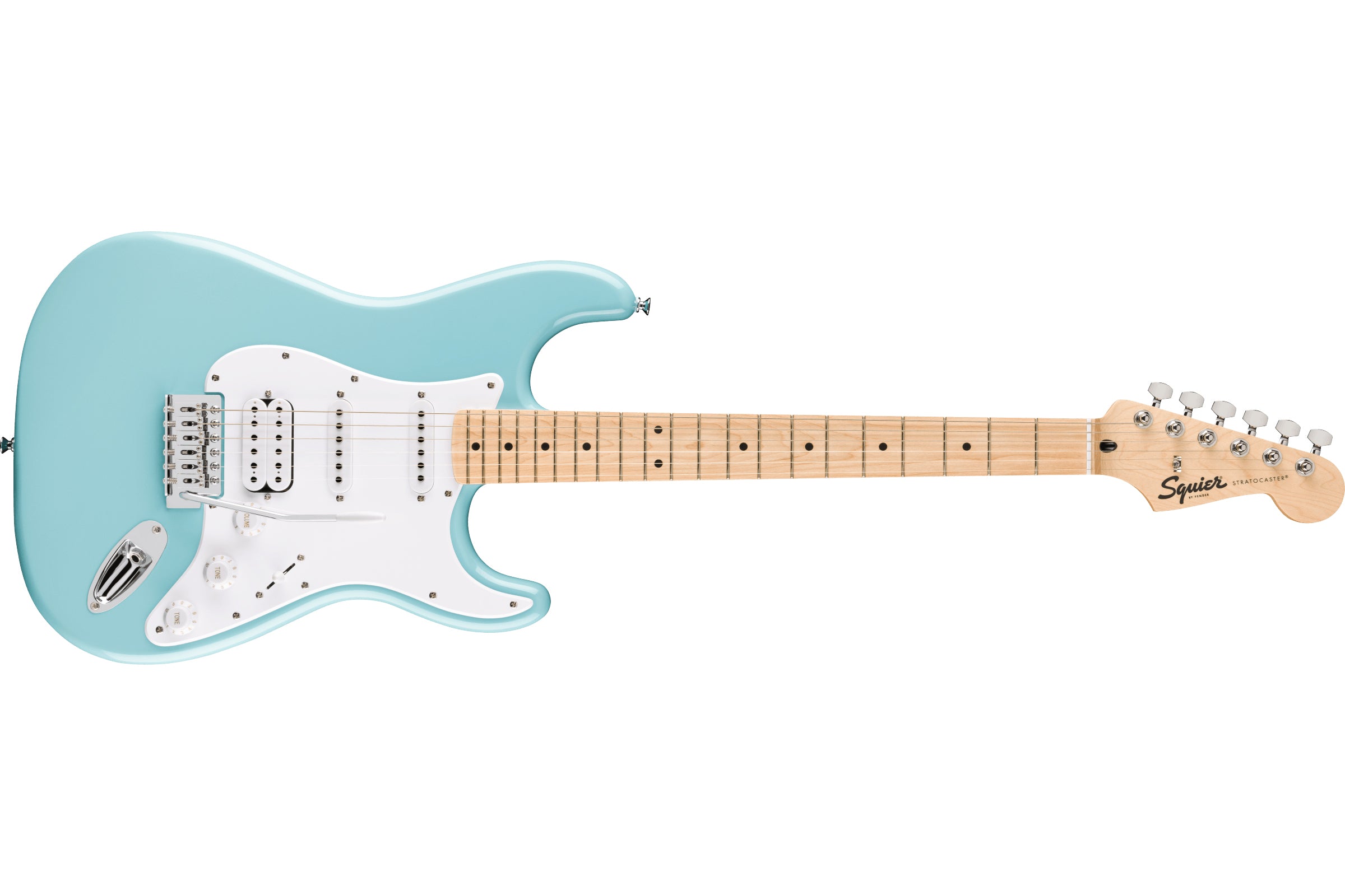 กีตาร์ไฟฟ้า Squier FSR Sonic Stratocaster HSS, Tropical Turquoise – เบ๊ ...