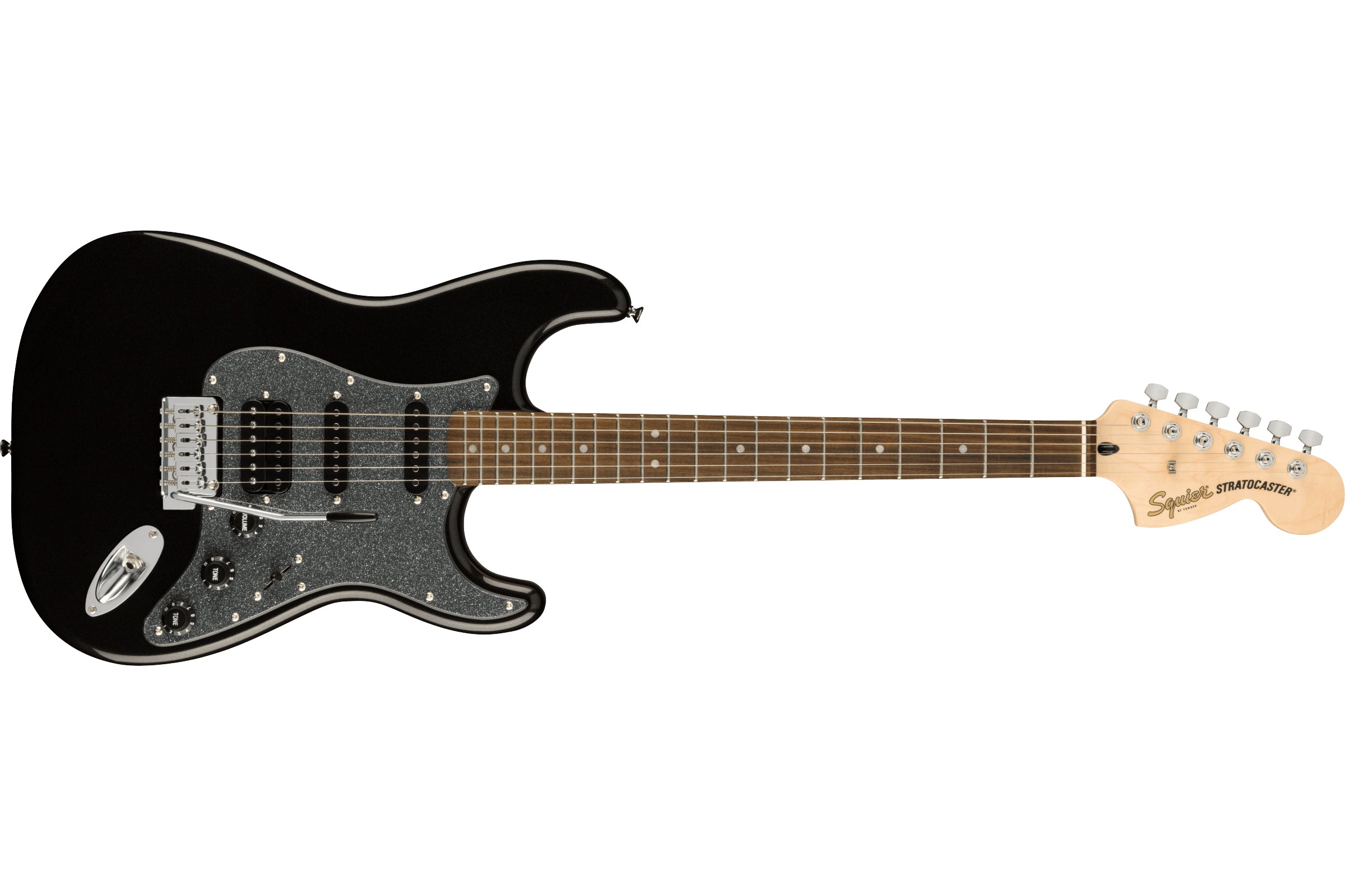 กีต้าร์ Squier FSR Affinity Series Stratocaster HSS Metallic Black ...
