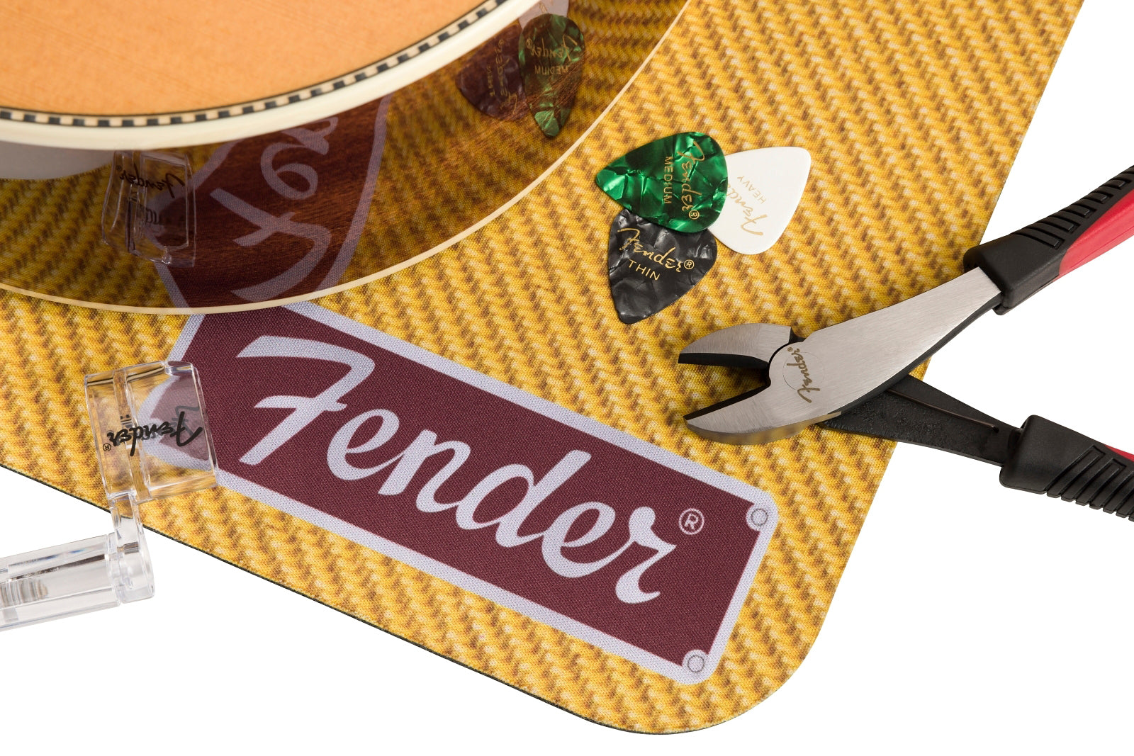 เสื่อและที่รองคอกีต้าร์ Fender Work Mat Station – เบ๊ เงียบ เส็ง