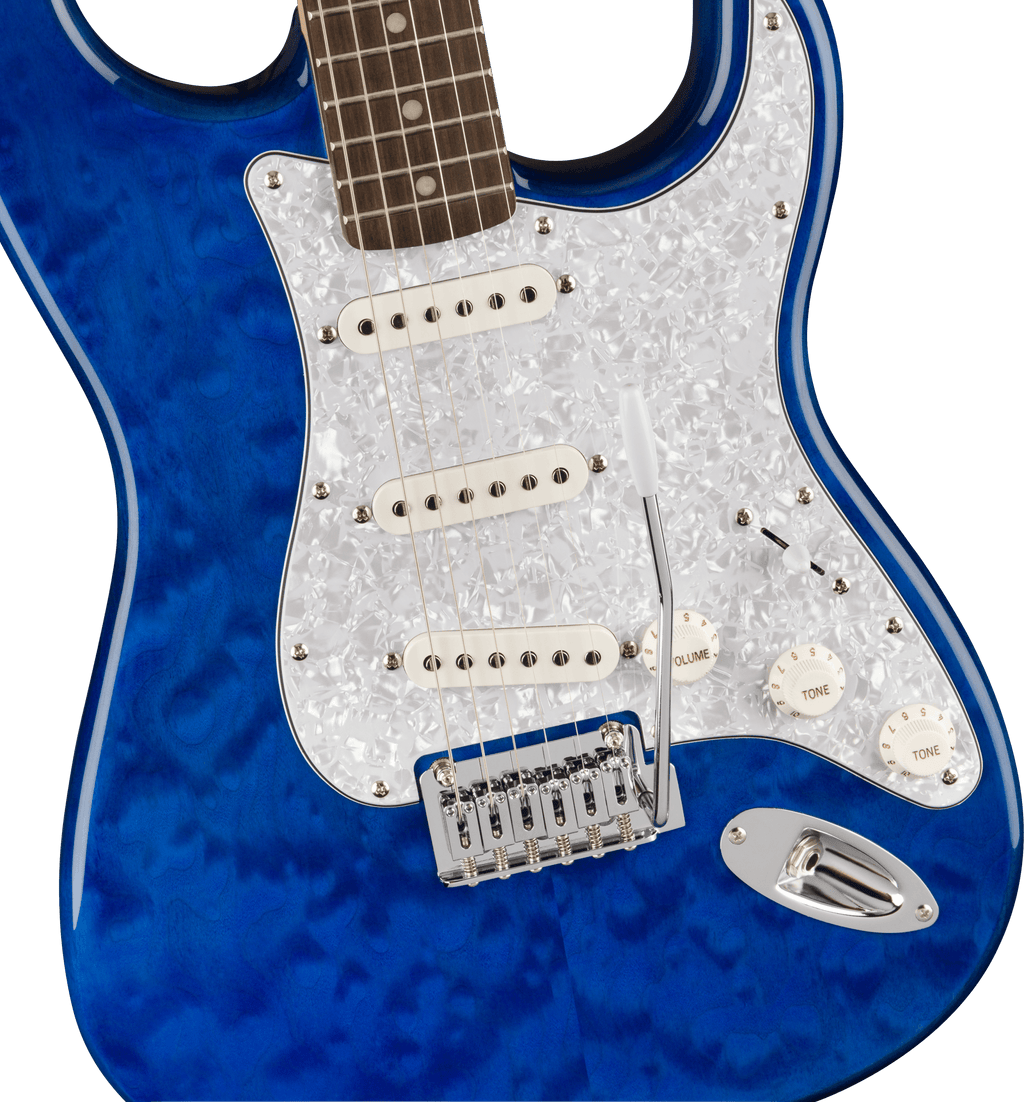 กีต้าร์ไฟฟ้า Squier FSR Affinity Series Stratocaster QMT – เบ๊ เงียบ เส็ง