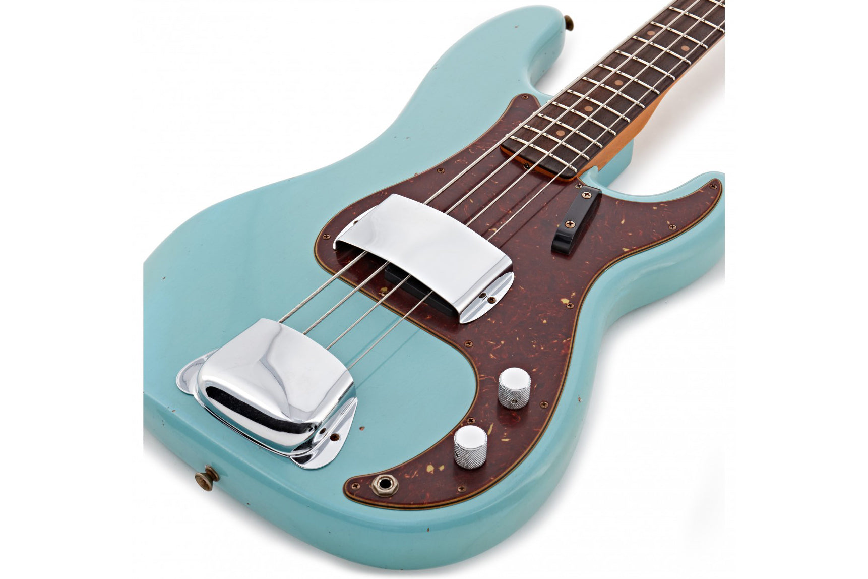 Fender Custom Shop 63 Precision Bass Journeyman, Aged Daphne Blue – เบ๊ ...